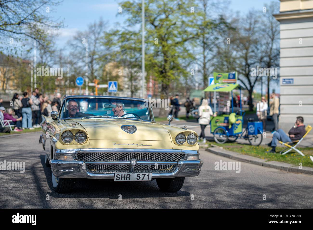 Classic car parade celebrates spring on May 1, 2025 in Norrkoping ...