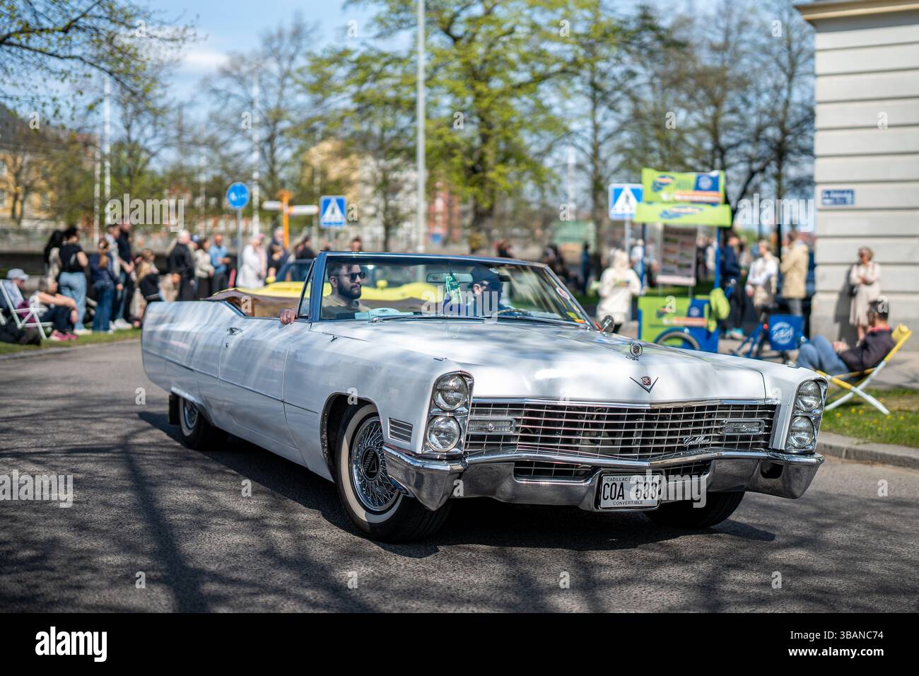Classic car parade celebrates spring on May 1, 2025 in Norrkoping ...