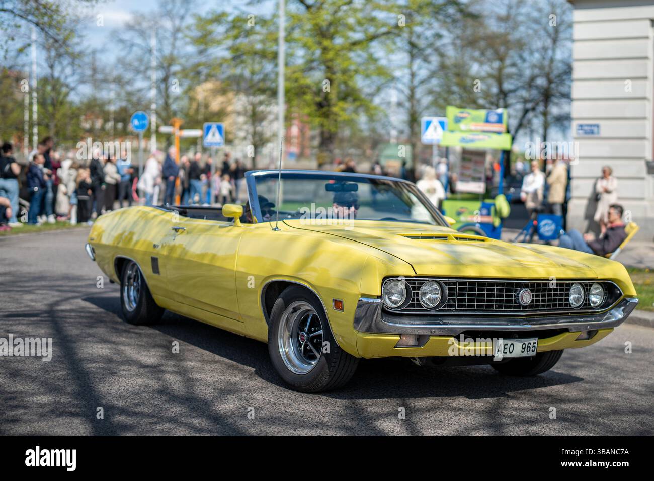 Classic car parade celebrates spring on May 1, 2025 in Norrkoping ...