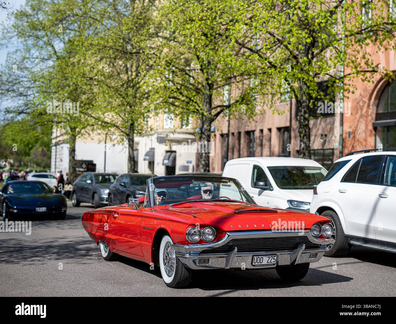 Classic car parade celebrates spring on May 1, 2025 in Norrkoping ...