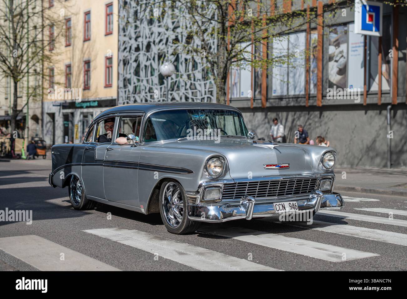 Classic car parade celebrates spring on May 1, 2025 in Norrkoping ...