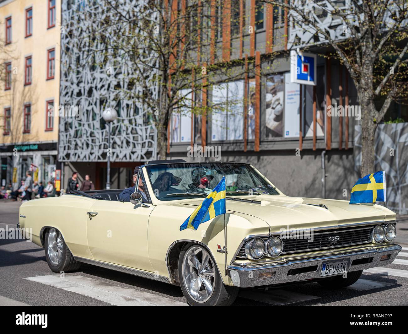 Classic car parade celebrates spring on May 1, 2025 in Norrkoping ...