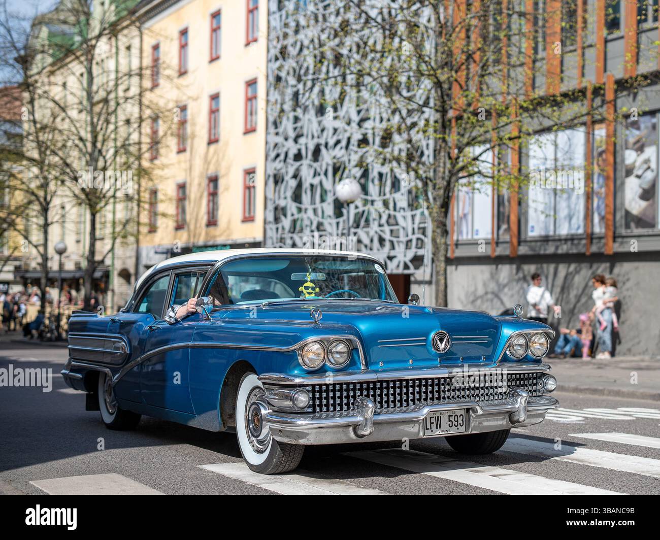 Classic car parade celebrates spring on May 1, 2025 in Norrkoping ...
