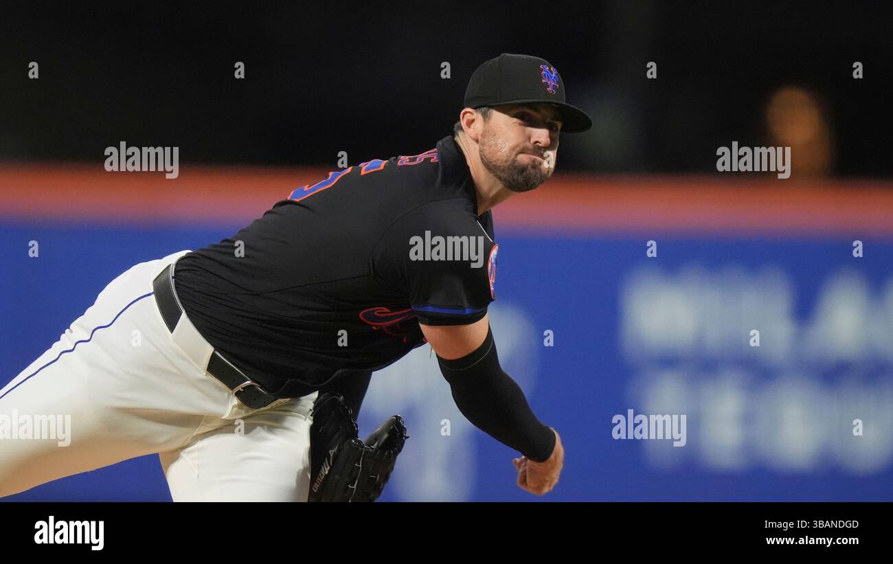 New York Mets' Clay Holmes during the first inning of a baseball game ...