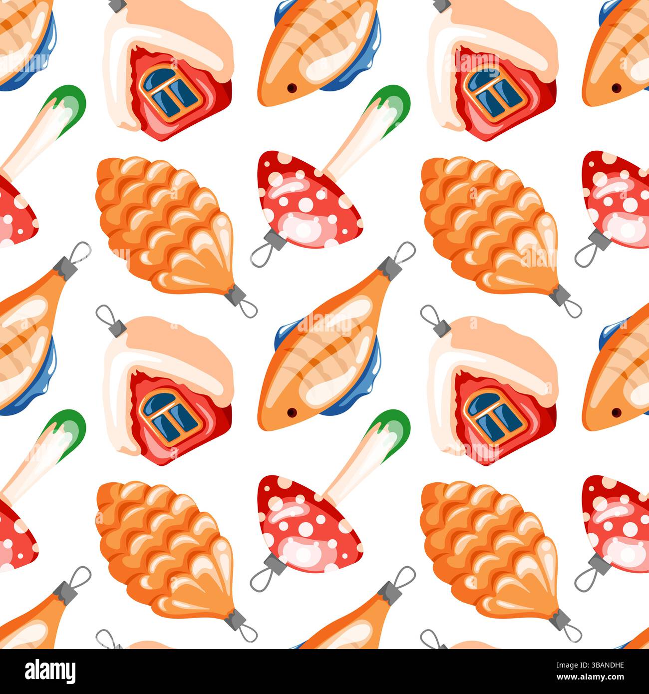 Red glass christmas toys Stock Vector Images - Alamy