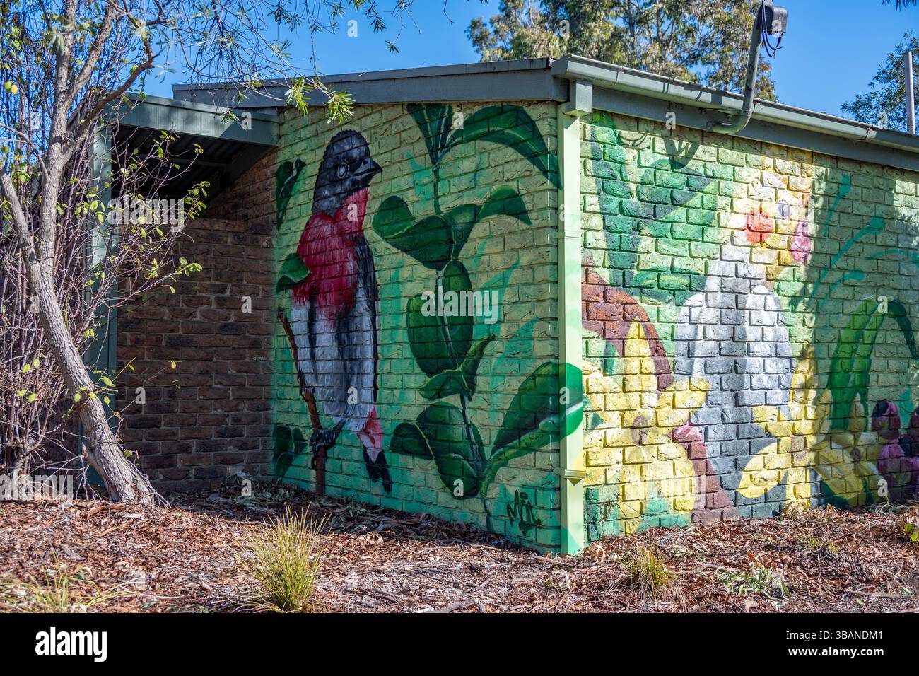 Street Art by Man of Darkness, Lower Plenty, Victoria, Australia Stock ...