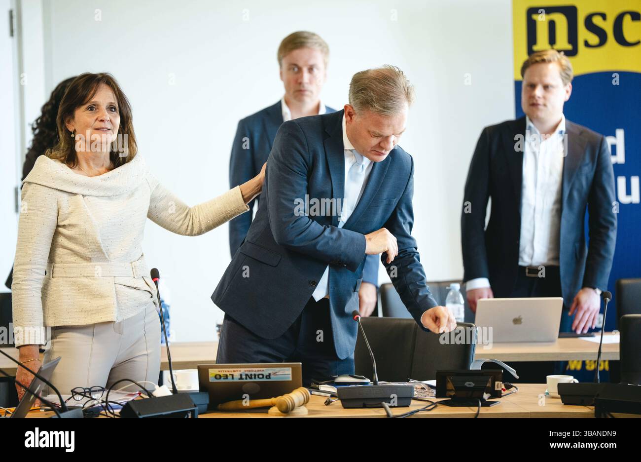 THE HAGUE - Pieter Omtzigt of NSC during his last group meeting. It is ...
