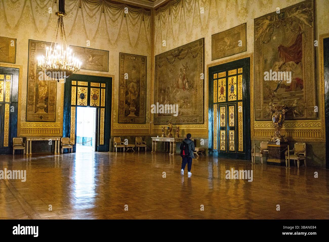 Royal Palace of Naples, Italy, The wonderful rooms inside the Palace ...