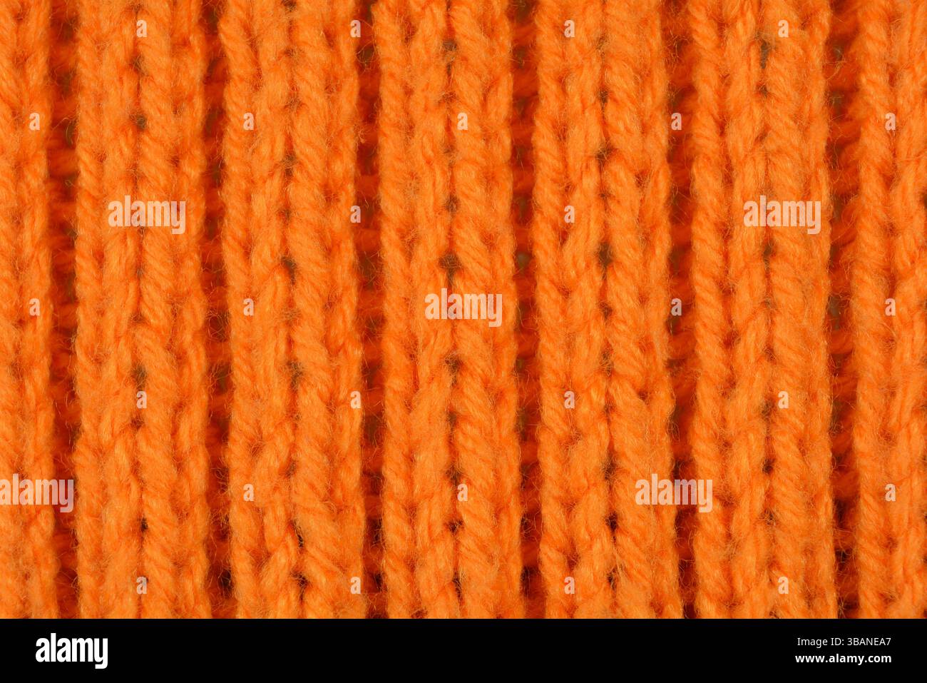 Bright orange wool knitted texture. Detailed top view Stock Photo - Alamy