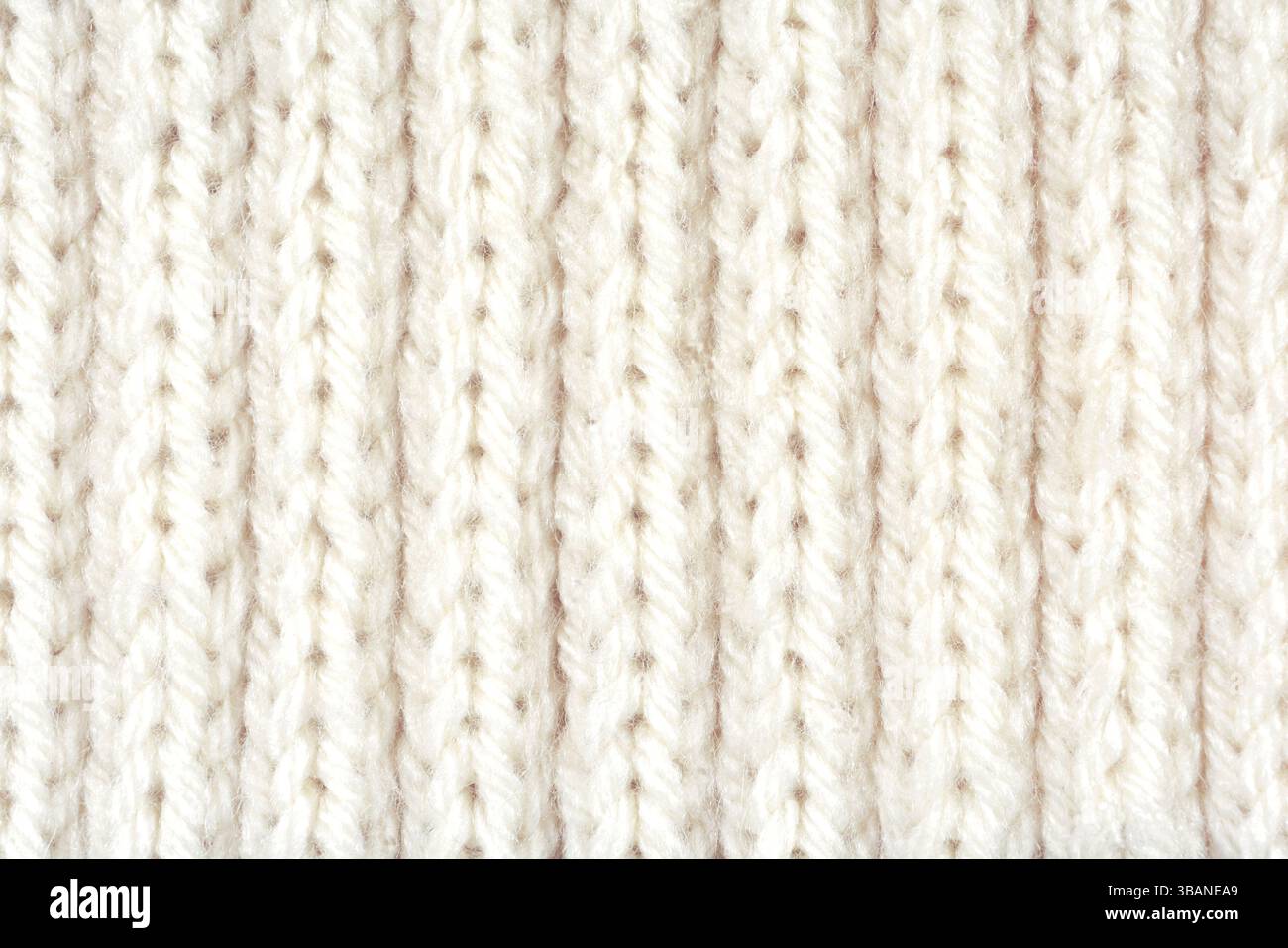 Detailed white wool texture background. Rib stitch knitting pattern ...