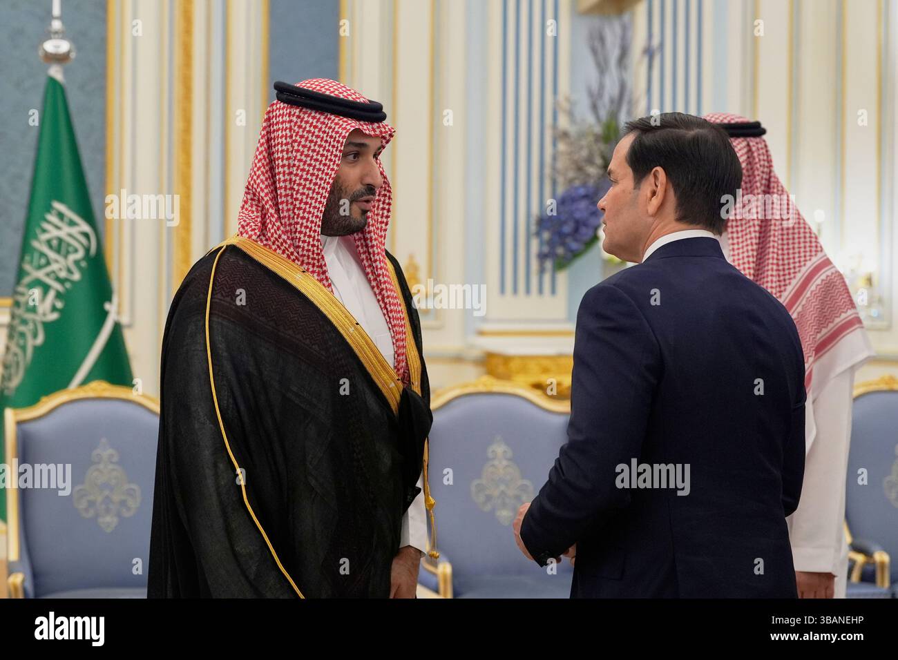 Saudi Crown Prince Mohammed bin Salman speaks with Secretary of State ...