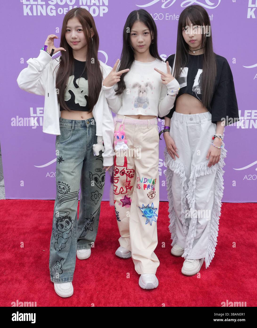 Los Angeles, USA. 12th May, 2025. (L-R) Maxitong, Baowei and Xili ...