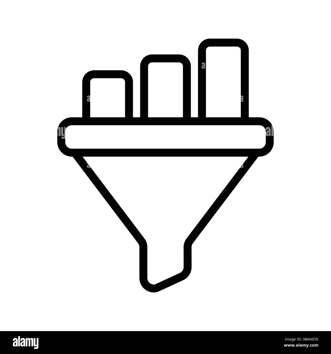 Data filtering vector design in trendy style, concept icon of data ...