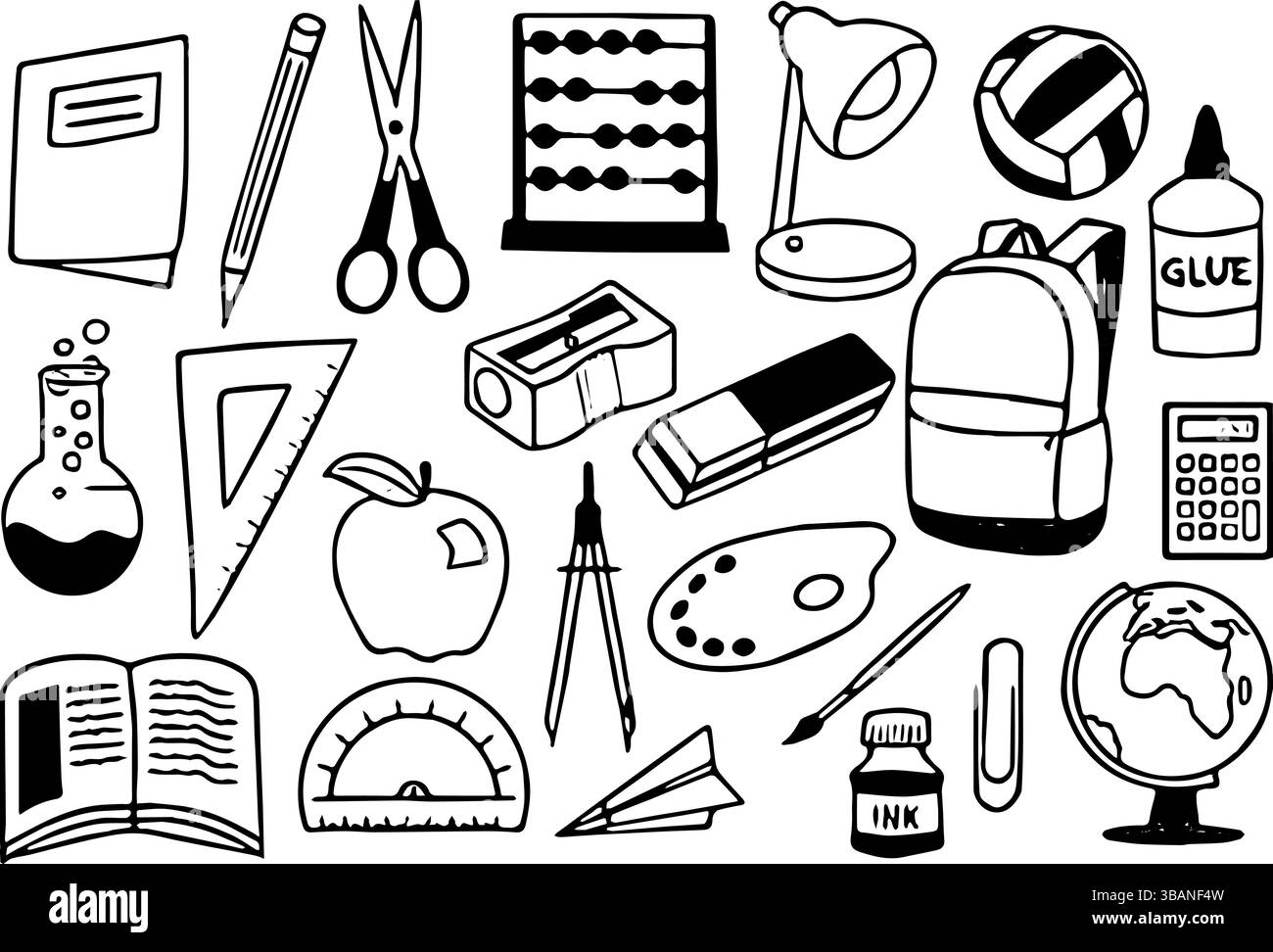 Pencil clipart Black and White Stock Photos & Images - Alamy