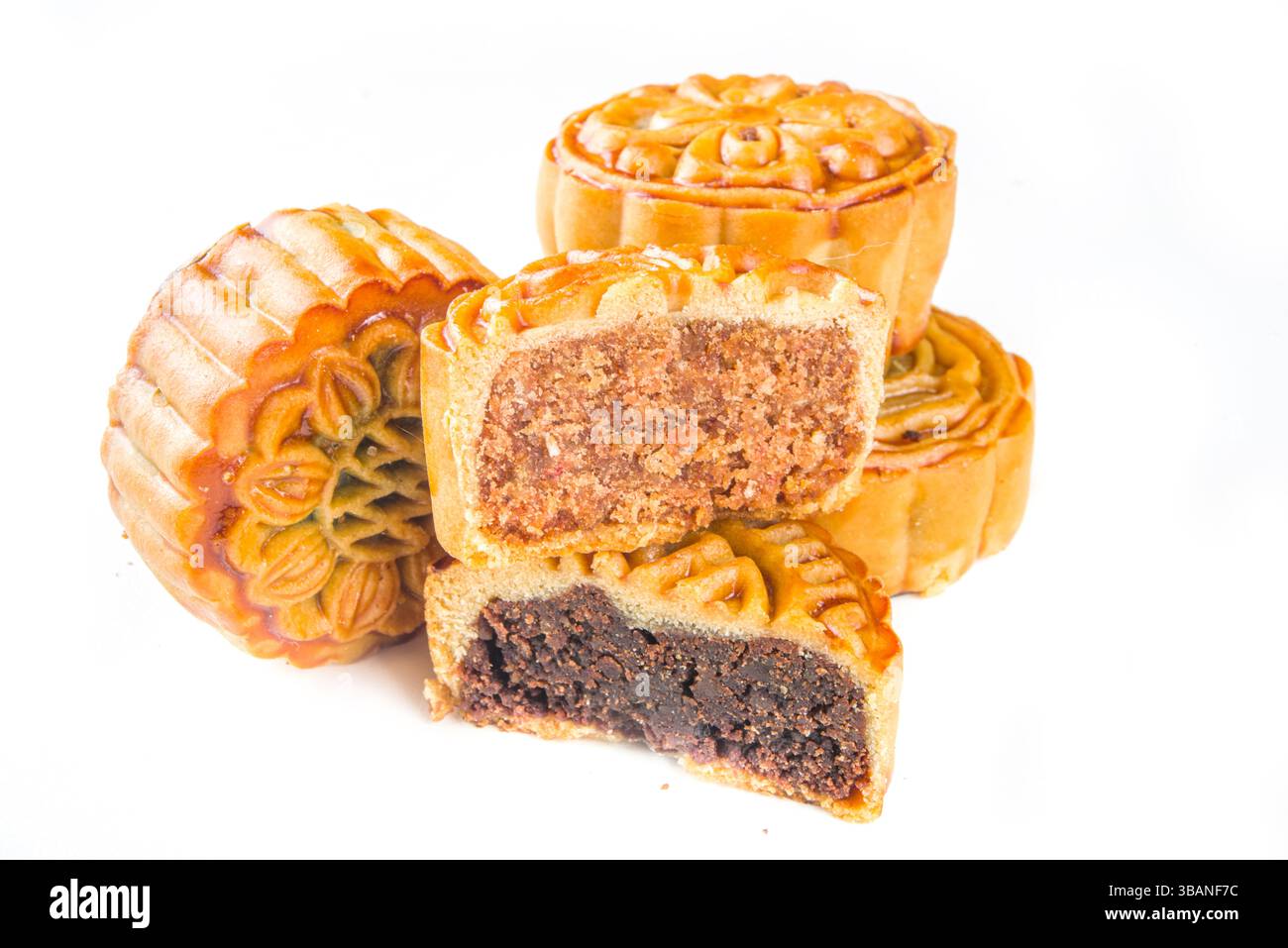 Traditional Chinese sweet dessert. Homemade Chinese snow skin and baked ...