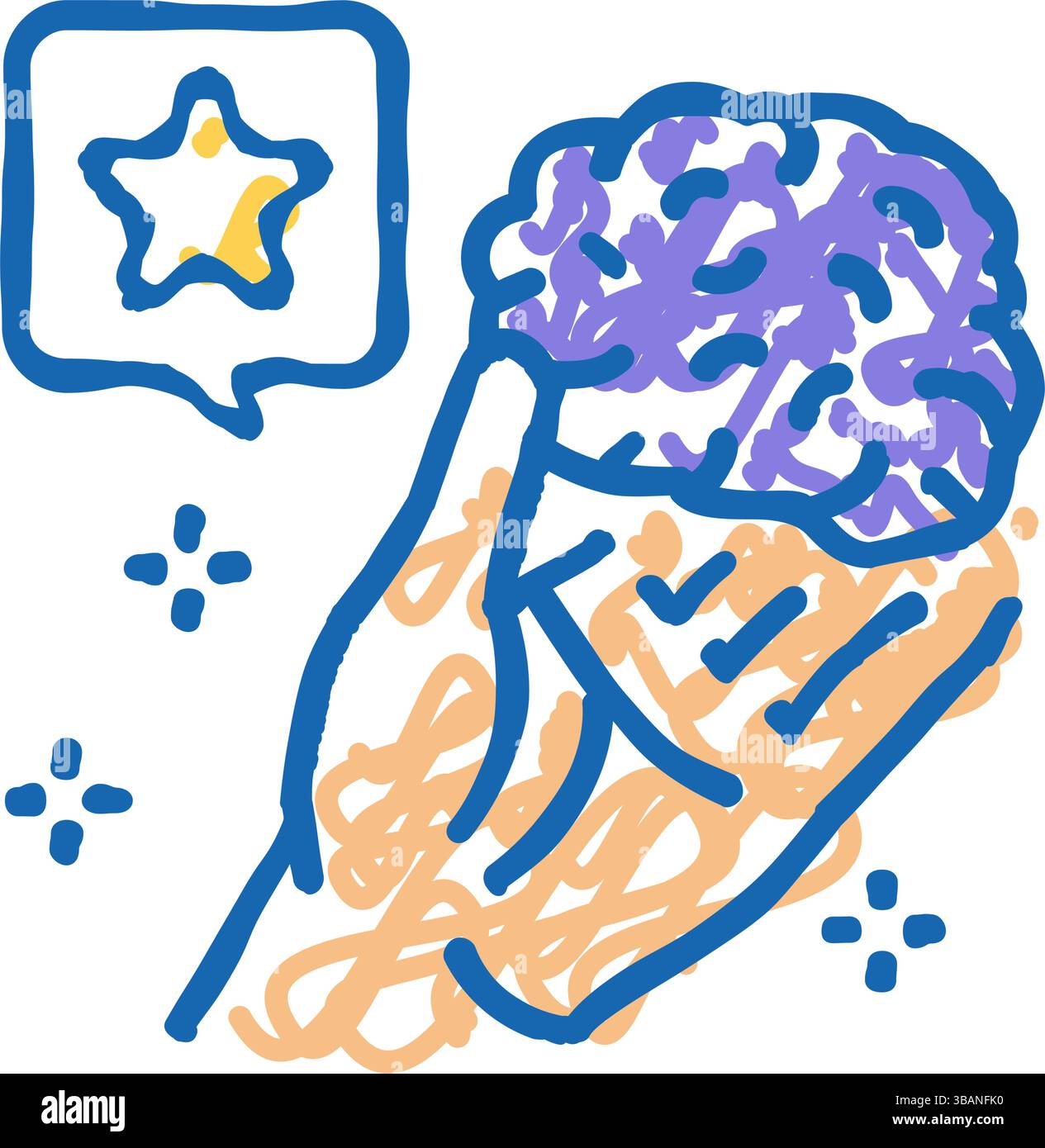 be mindful person icon doodle illustration Stock Vector Image & Art - Alamy