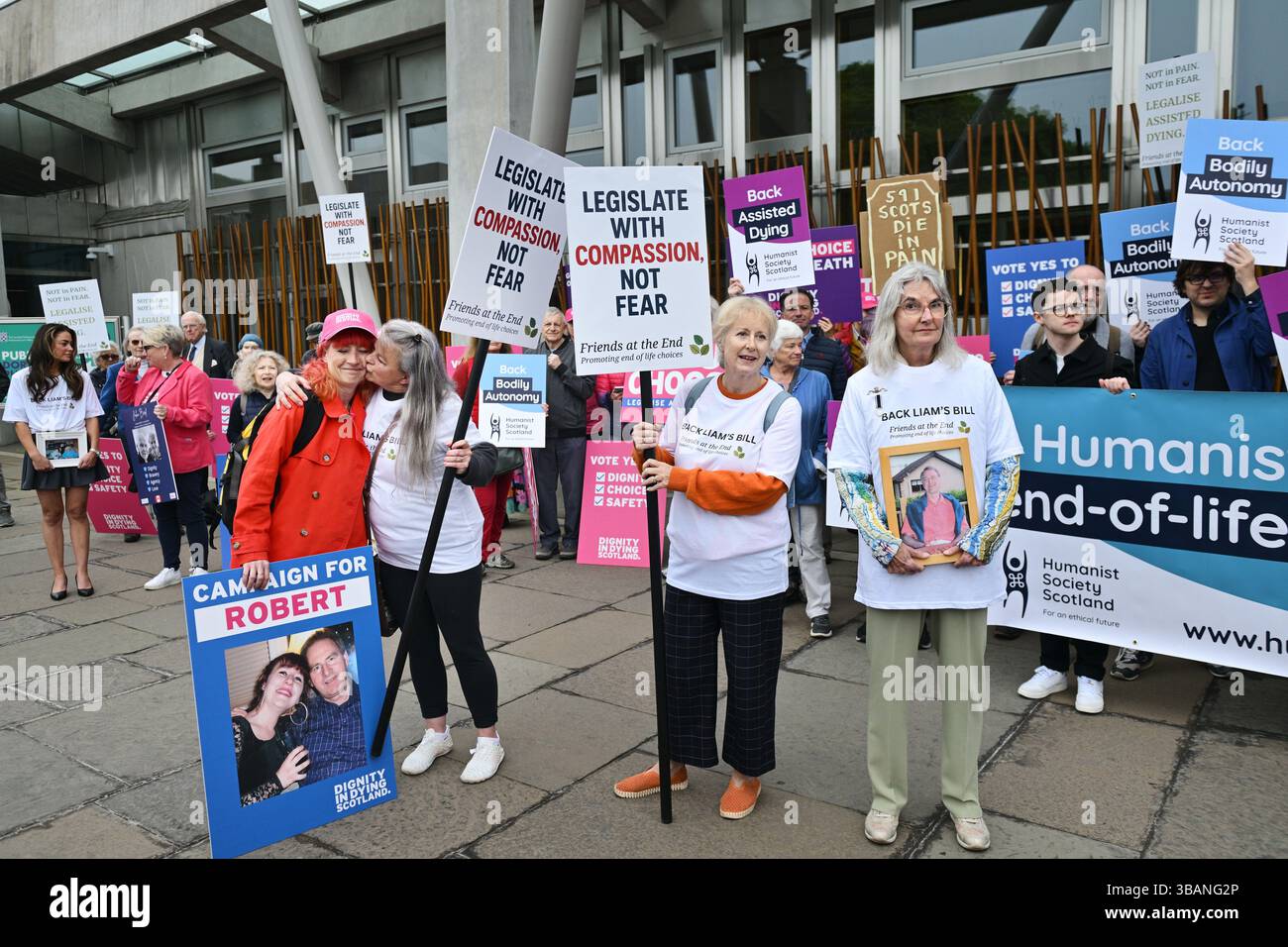 Edinburgh Scotland, UK 13 May 2025. Supporters of a law change on ...