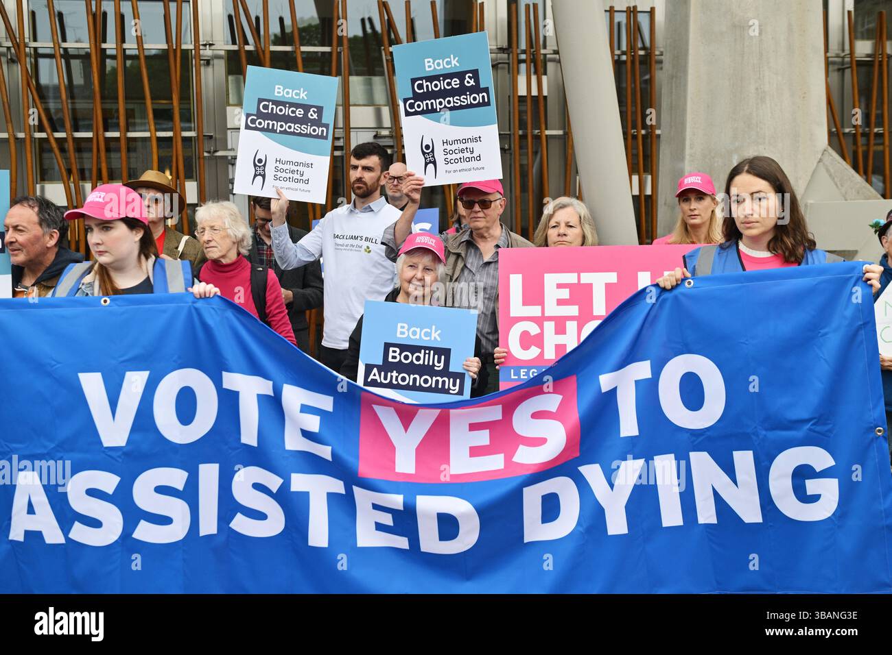 Edinburgh Scotland, UK 13 May 2025. Supporters of a law change on ...