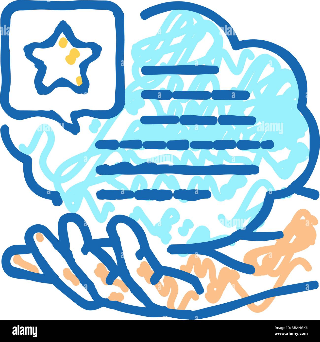 demonstrate good communication skills icon doodle illustration Stock ...