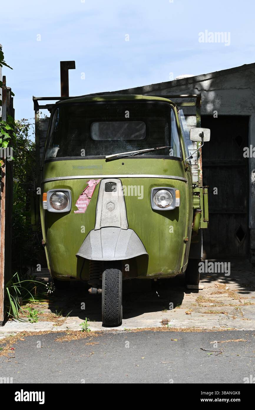 Piaggio Ape on the streets of Alberobello, Apulia region Italy Stock ...