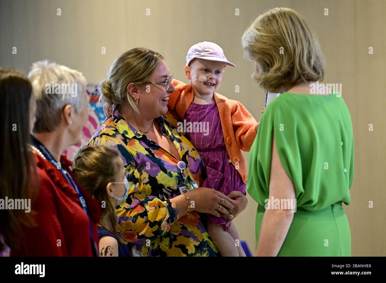 Antwerp, Belgium. 13th May, 2025. Queen Mathilde of Belgium meets ...