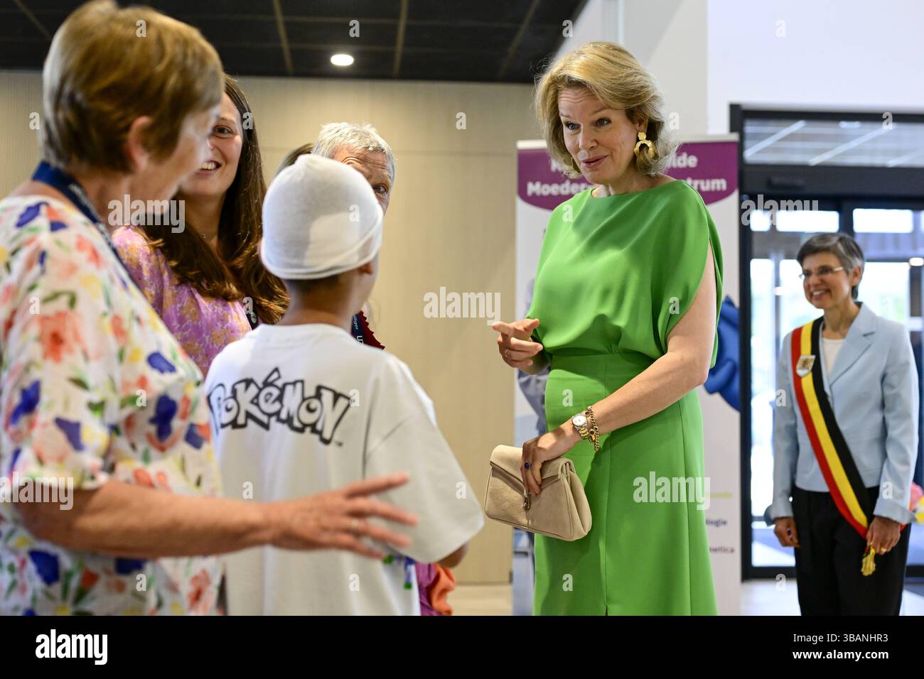 Antwerp, Belgium. 13th May, 2025. Queen Mathilde of Belgium pictured ...