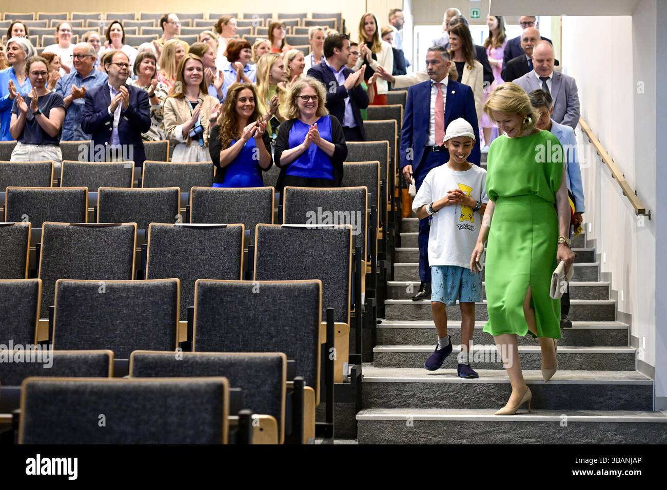 Antwerp, Belgium. 13th May, 2025. Queen Mathilde of Belgium pictured ...