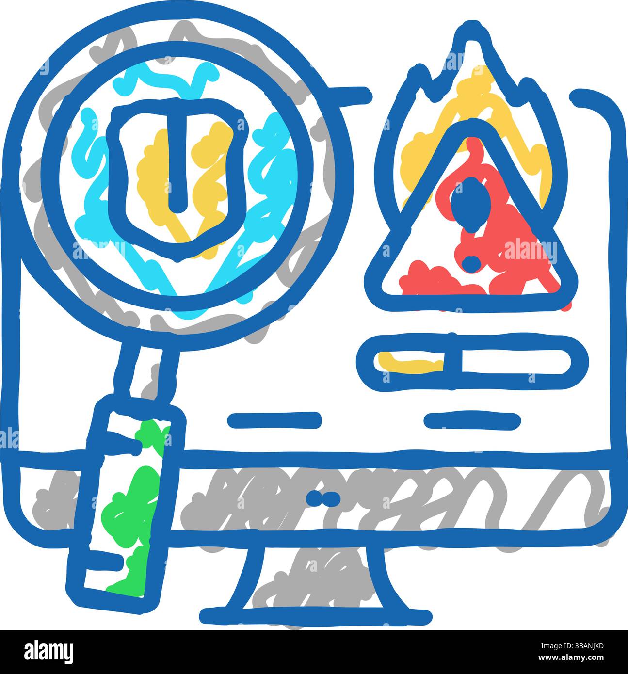 proactive crisis management icon doodle illustration Stock Vector Image ...