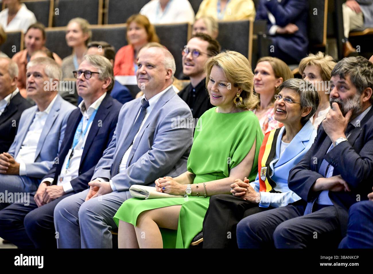 CEO UZA Guy Hans, Queen Mathilde of Belgium, Antwerp province governor ...