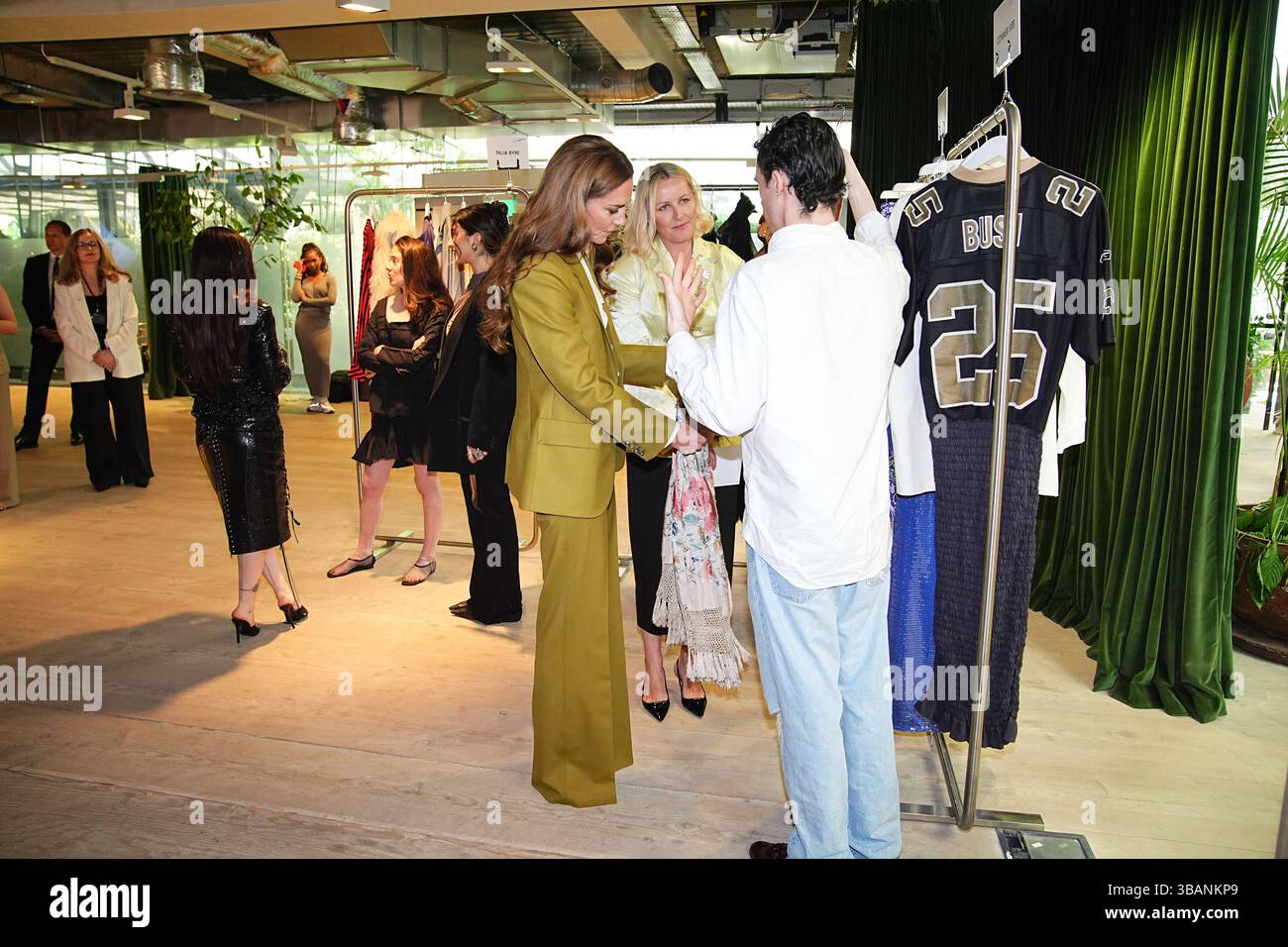 The Princess of Wales and British Fashion Council CEO Laura Weir, view ...