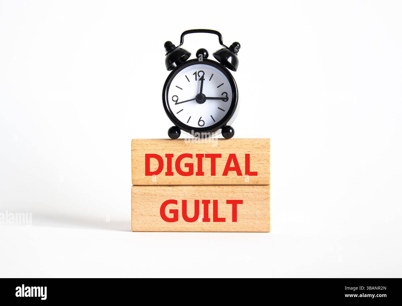 Digital Guilt symbol. Concept words Digital Guilt on wooden blocks ...