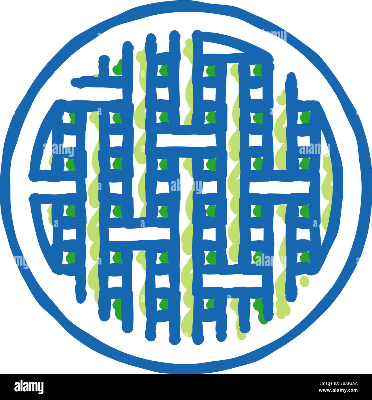 satin weave fabric material icon doodle illustration Stock Vector Image ...