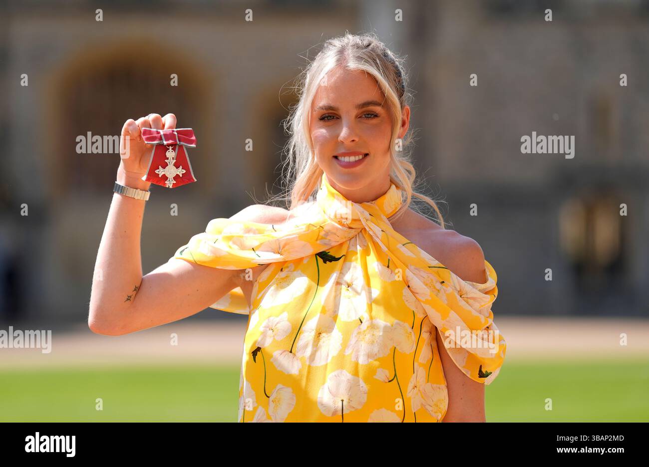 Olympic champion Keely Hodgkinson, 23, after being made a Member of the ...