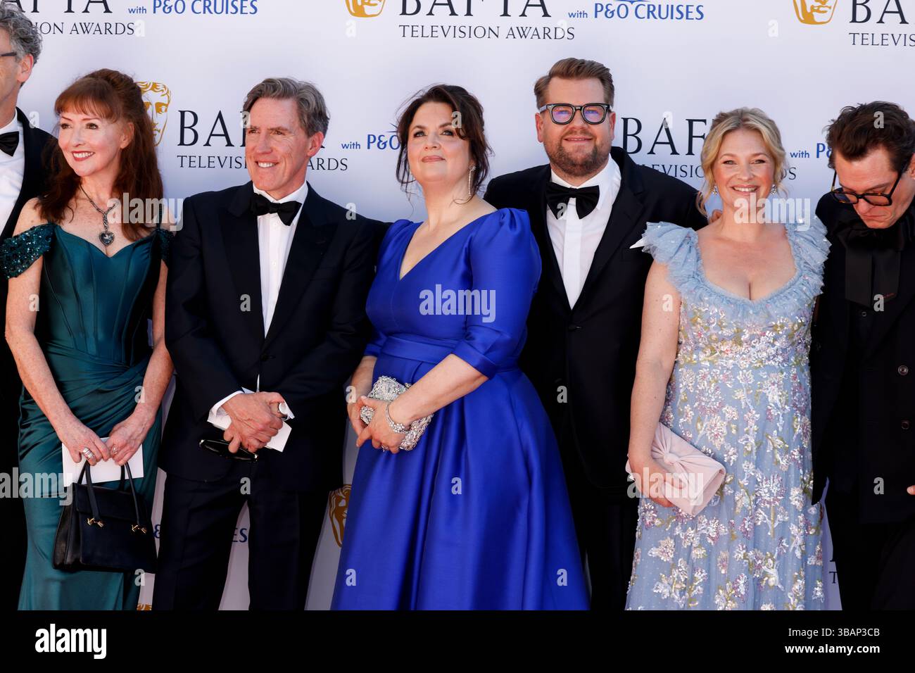 London, UK. 11th May, 2025. Melanie Walters, Rob Brydon, Ruth Jones, James Corden, Joanna Page ...