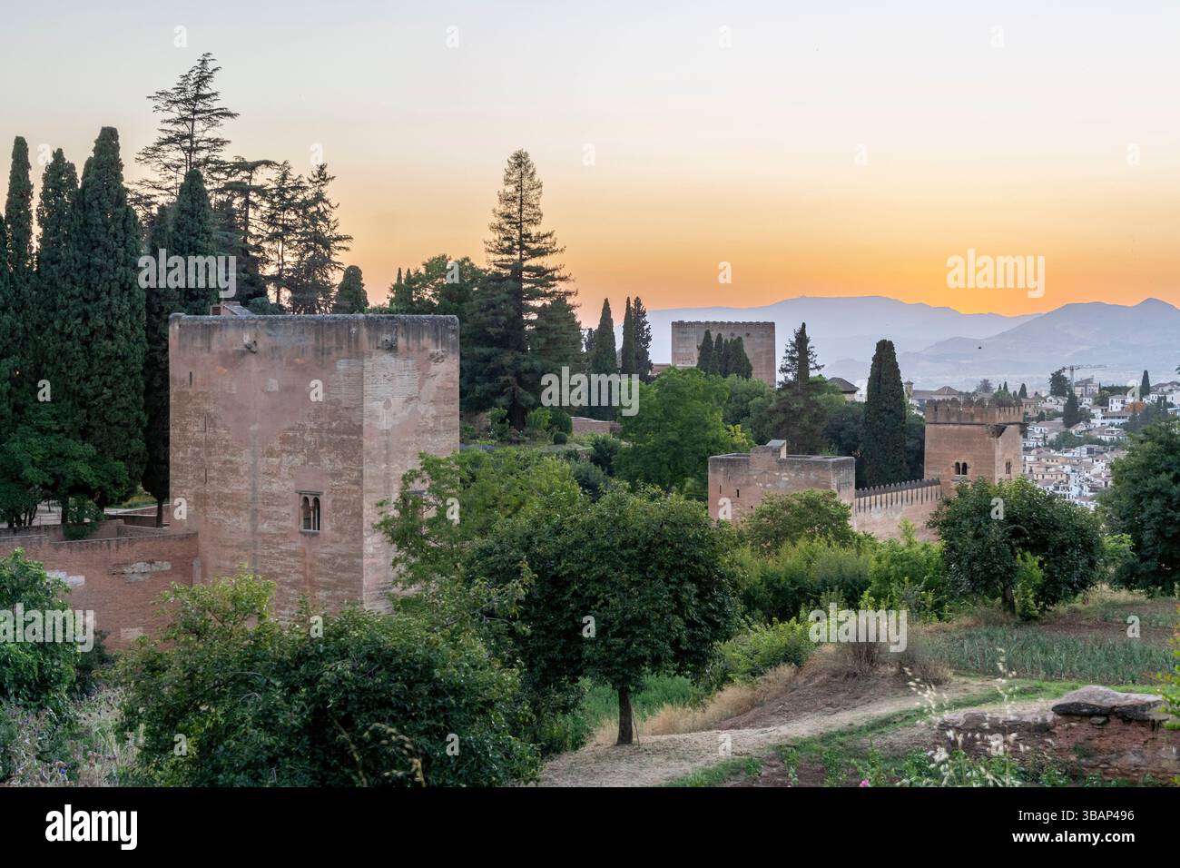 The Alhambra, Andalusian monumental complex, Granada, Spain Stock Photo ...