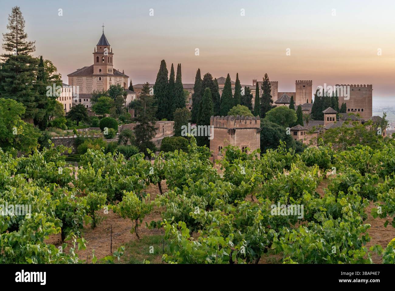The Alhambra, Andalusian monumental complex, Granada, Spain Stock Photo ...