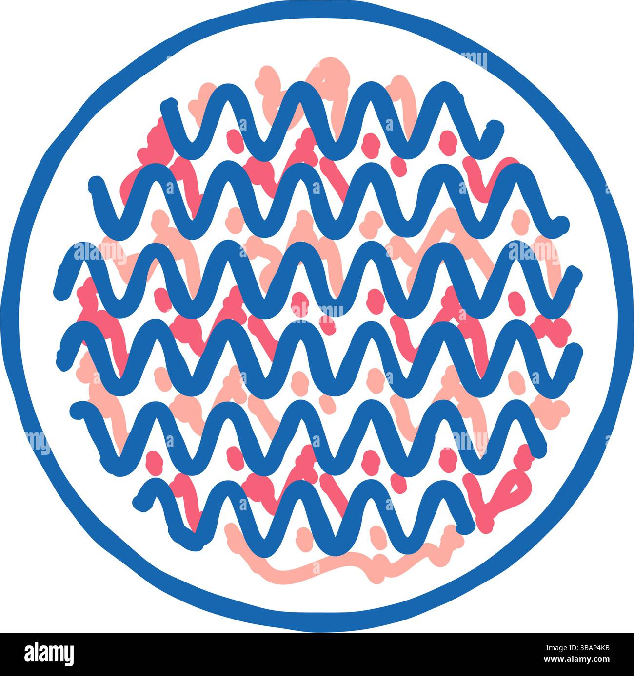 stretch fabric textile icon doodle illustration Stock Vector Image ...