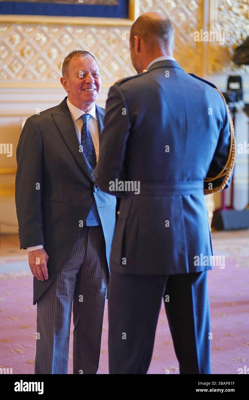 Martin Brundle, from London, Sports Broadcaster, is made an Officer of the Order of the British ...