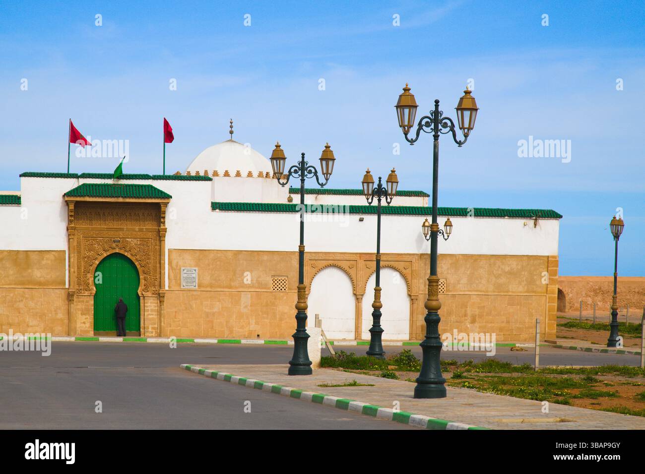 Morocco, Salé, marabout of Sidi ben Achir, muslim saint, tomb Stock ...