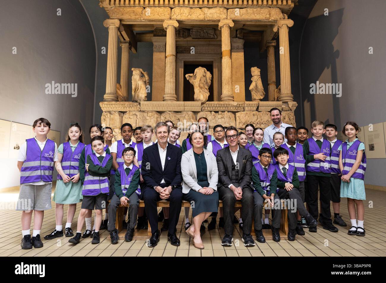 EDITORIAL USE ONLY Philanthropist Frederic Jousset, Minister for School ...