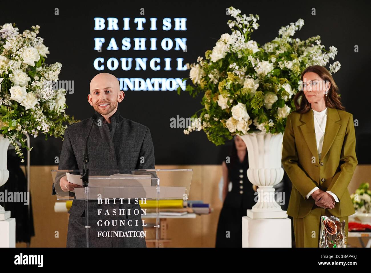 The Princess of Wales presenting Queen Elizabeth II Award for British ...