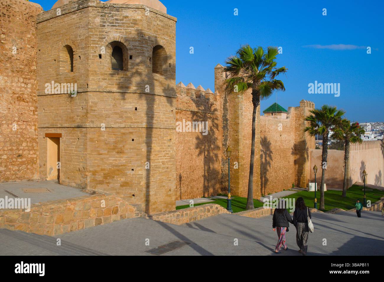 Morocco, Rabat, Kasbah of Oudayas, city wall Stock Photo - Alamy