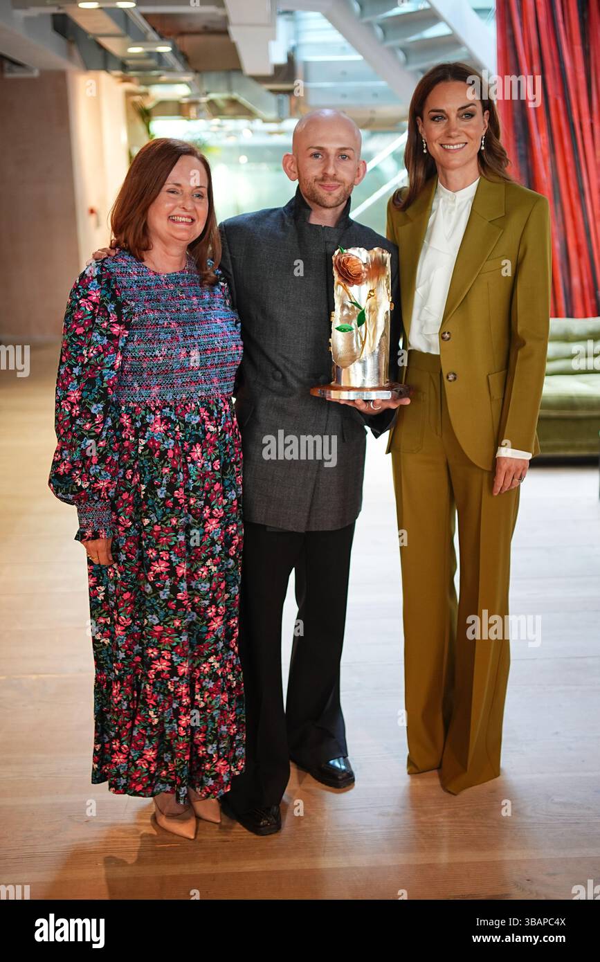 The Princess of Wales presenting Queen Elizabeth II Award for British Design to designer Patrick ...