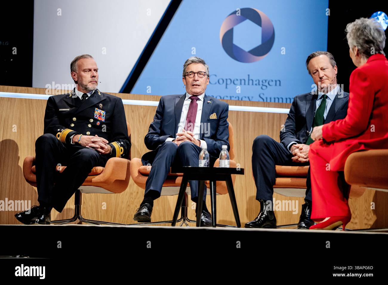 From left, Admiral Rob Bauer, Anders Fogh Rasmussen, and former British ...