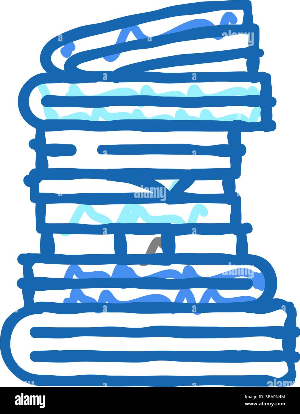 document paper stack icon doodle illustration Stock Vector Image & Art ...