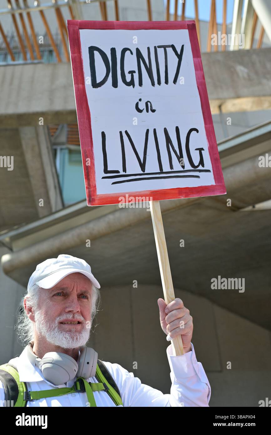 Edinburgh Scotland, UK 13 May 2025. Protester against the law change on ...