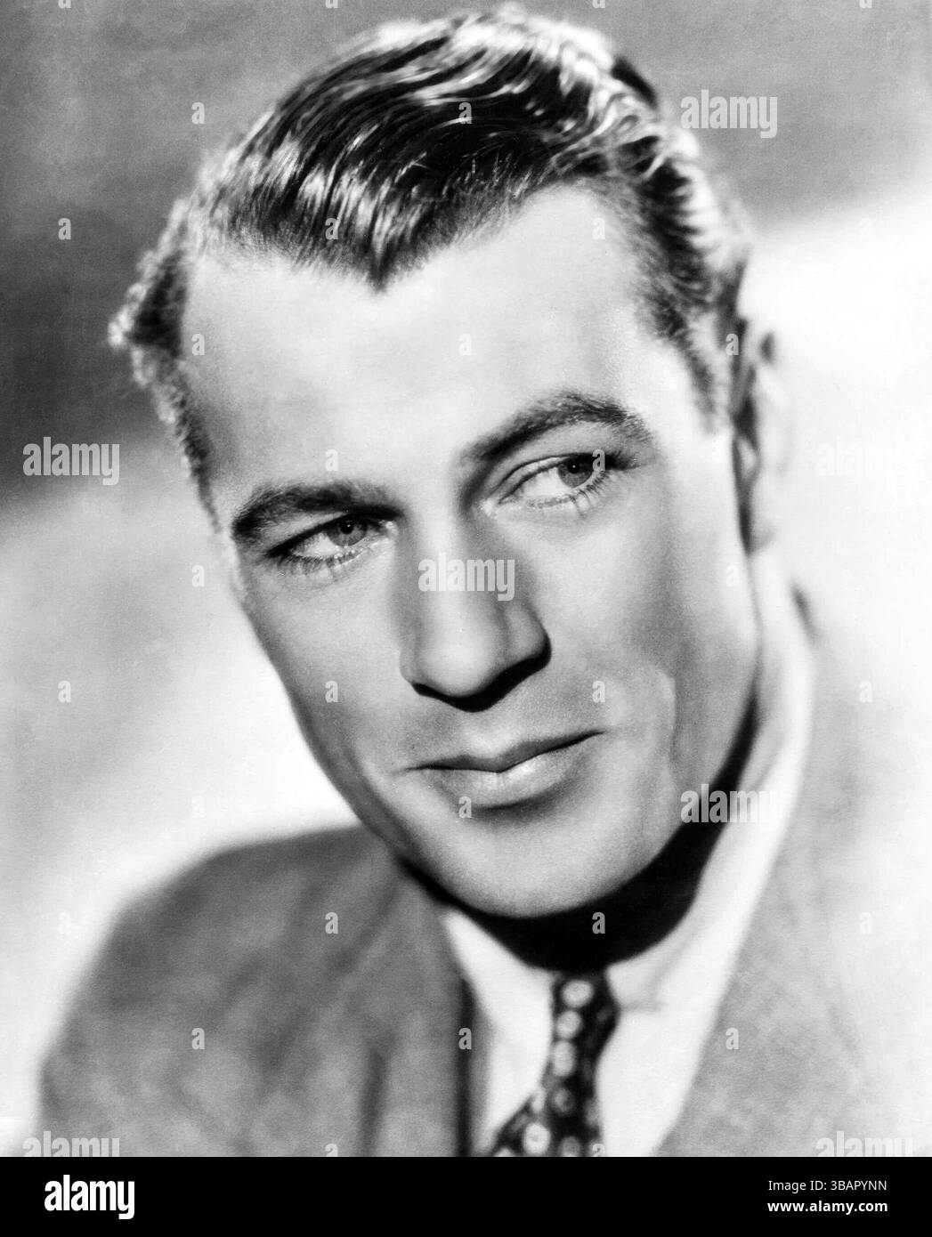 Portrait of Gary Cooper (Paramount 1930s). Publicity Photo Stock Photo ...