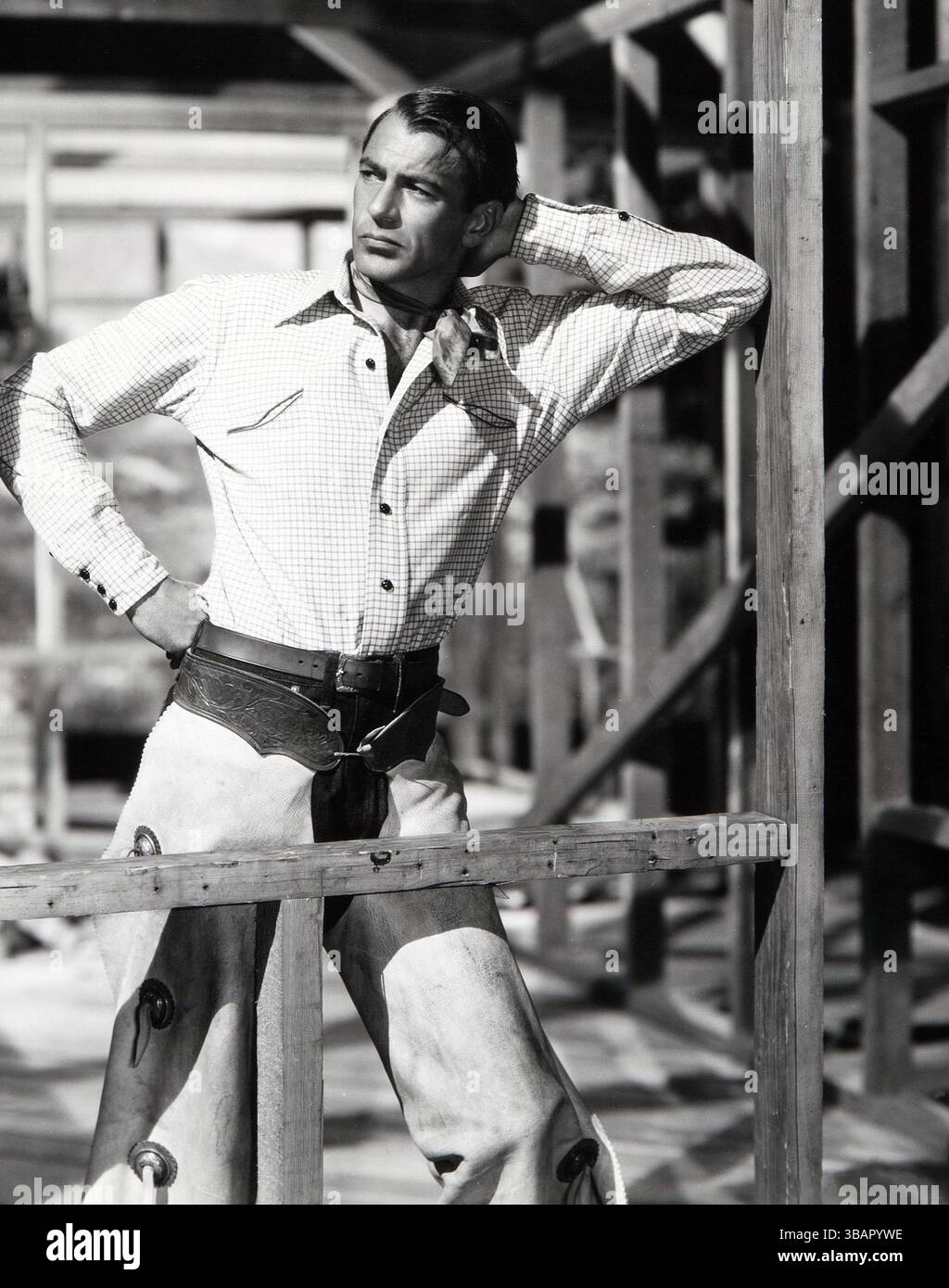 Western star Gary Cooper, publicity photo for The Cowboy and The Lady ...
