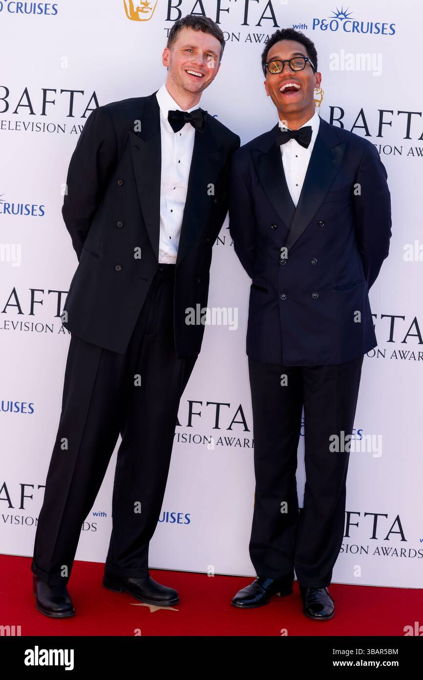 London, UK. 11th May, 2025. Konrad Kay and Mickey Down attend the BAFTA ...