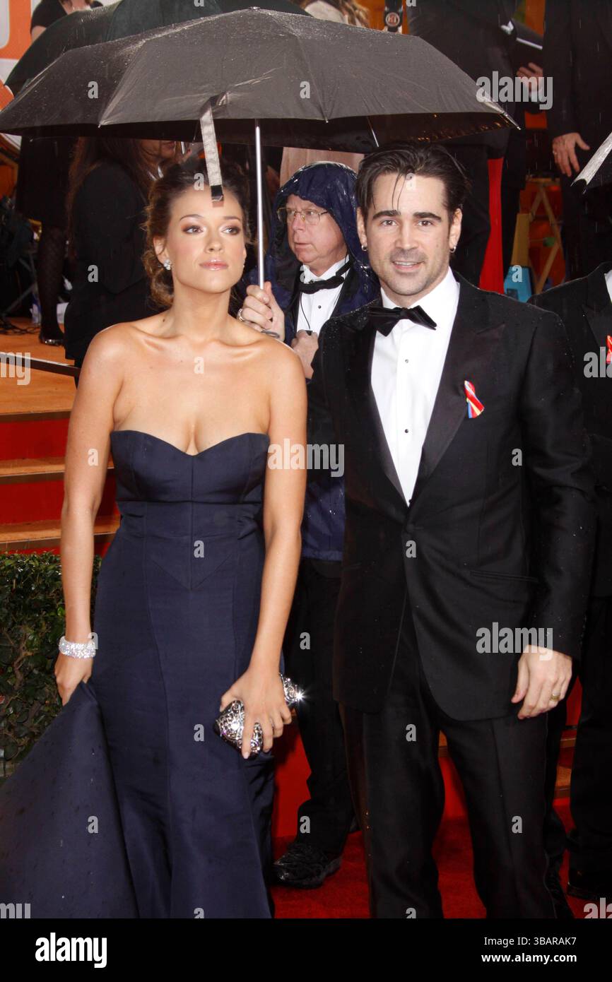 Alicja Bachleda and Colin Farrell at the 67th Golden Globes at the ...